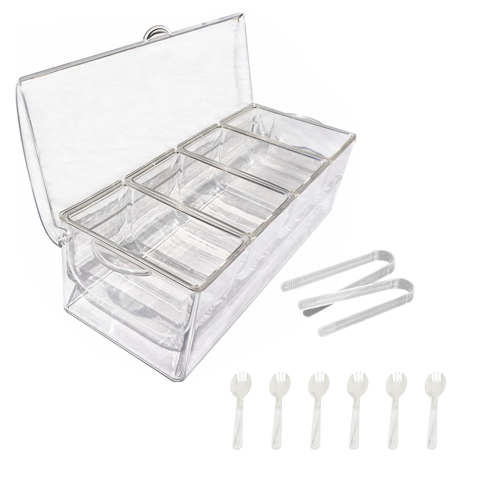 wirlsweal Transparent Spice Box Food Container with Removable ...