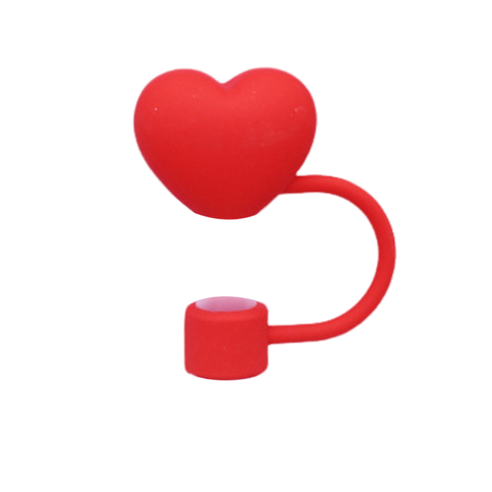 wirlsweal Universal Straw Cover 1/8pcs 9-10mm Love Heart Straw Cover ...