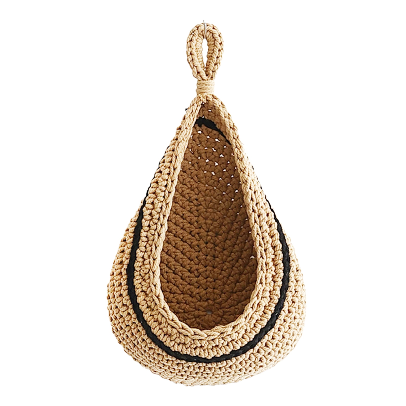 wirlsweal Woven Wall Hanging Basket Vegetable Storage Basket Rustic ...