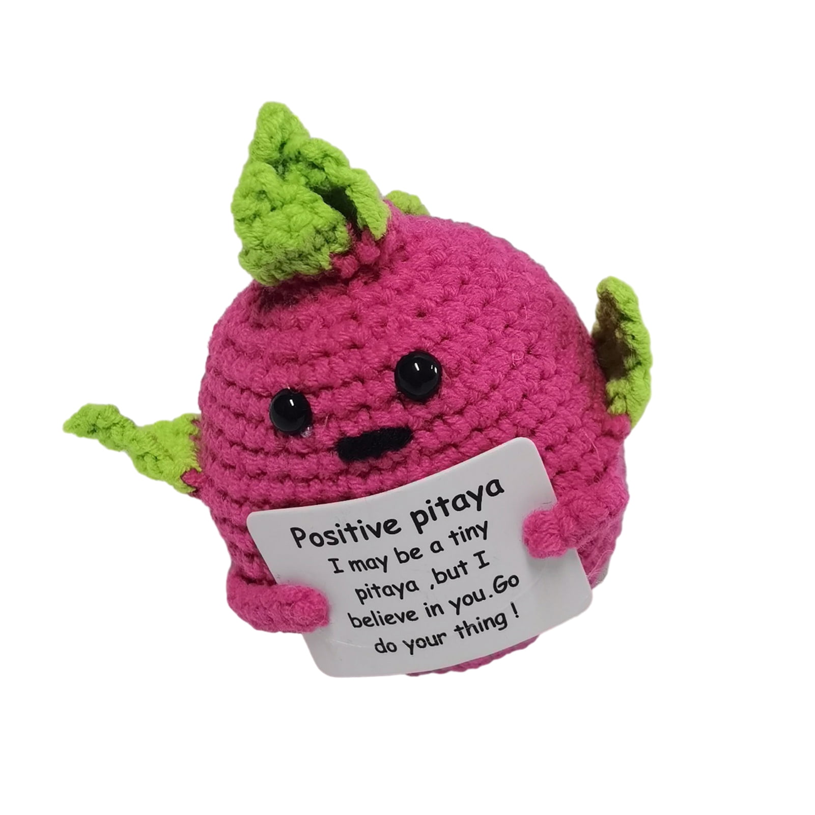wirlsweal Yarn Knitted Funny Positive Knitted Ornament Mini Smiling ...