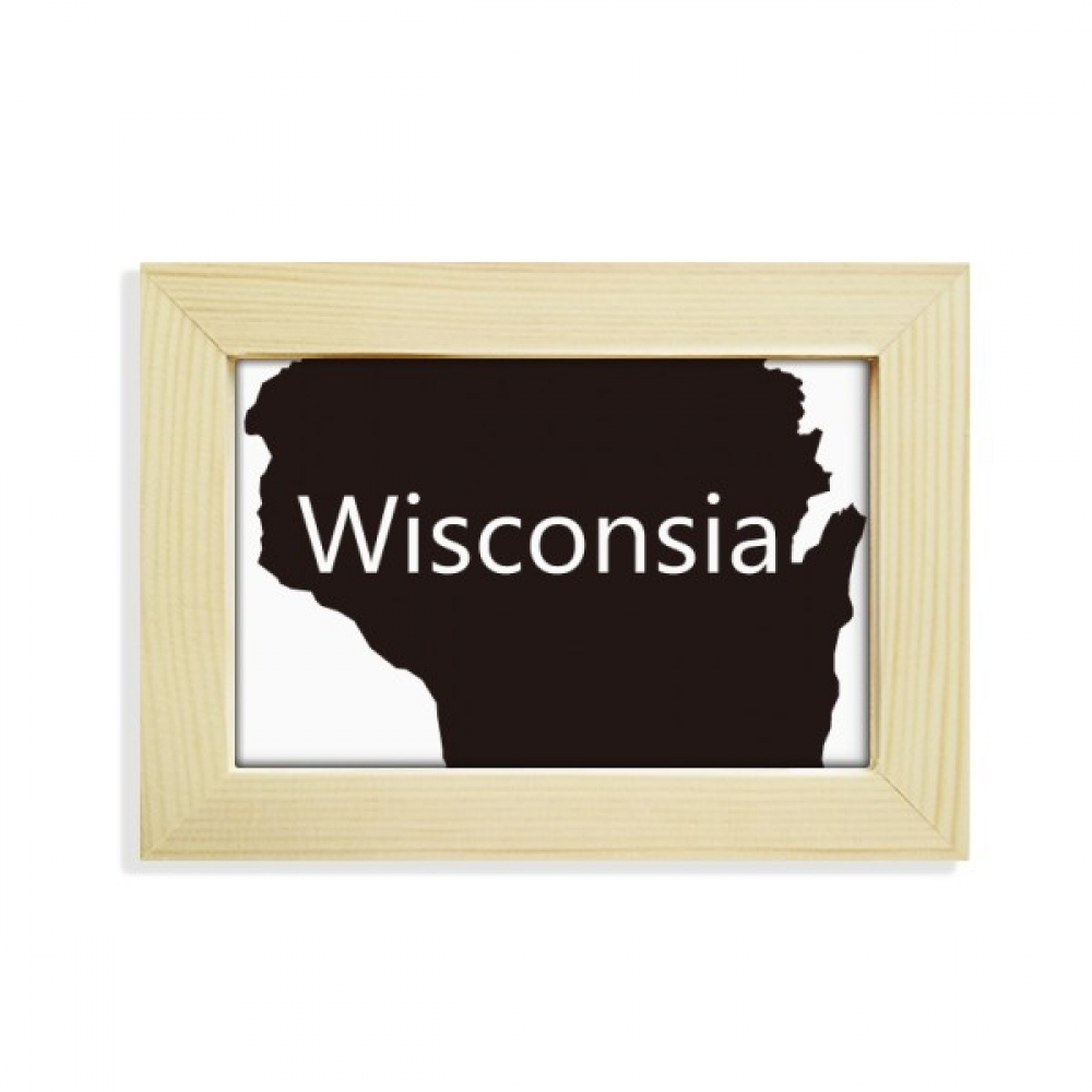 wisconsin ameusa map outline desktop decorate photo frame picture art ...
