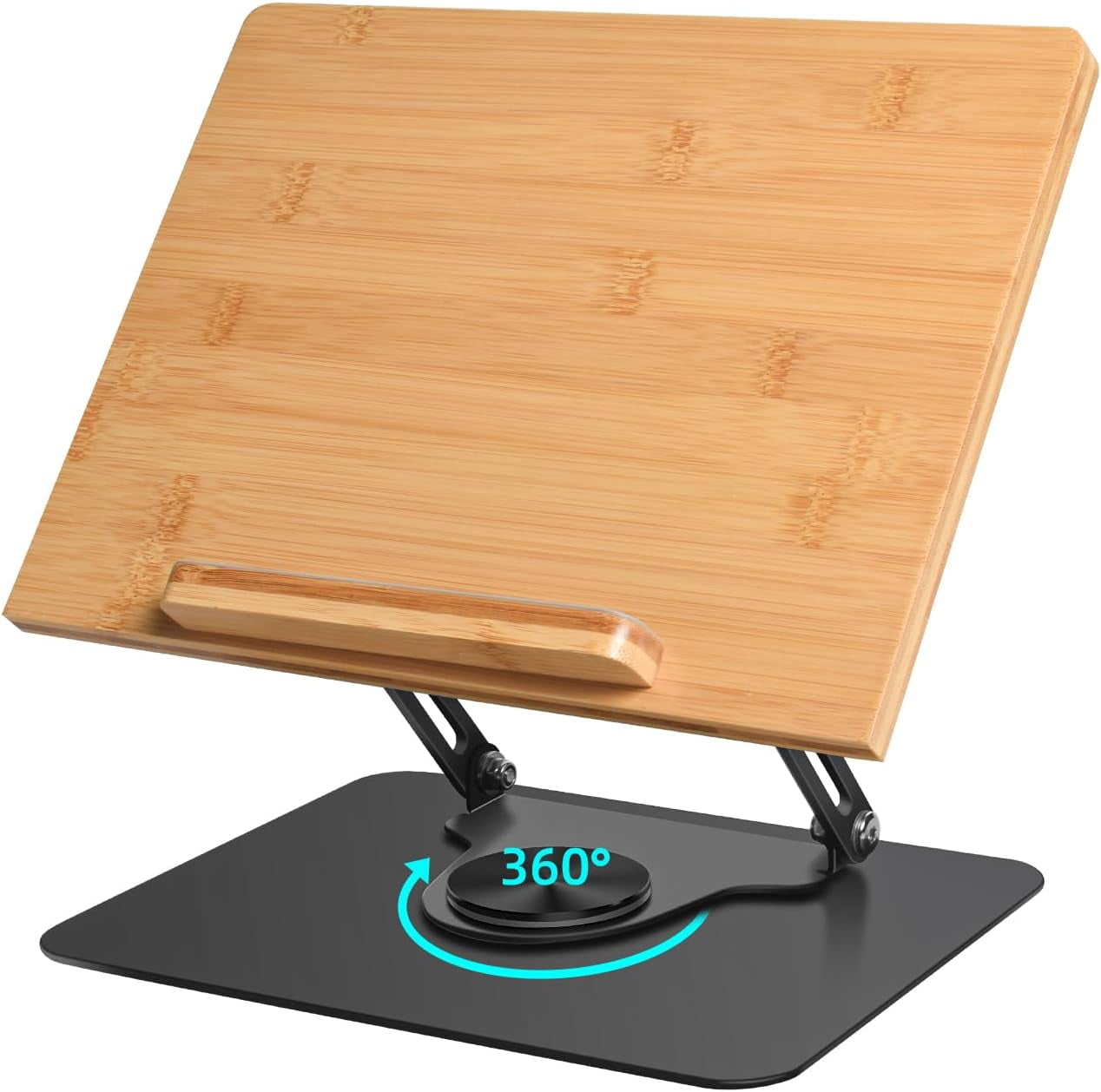 wishacc Adjustable Laptop Stand with 360 Rotating Base, Computer Stand ...
