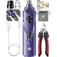 with 2 LED Lights 2 Speeds Super Quiet Trimmers with 3 Grinding Wheels ...