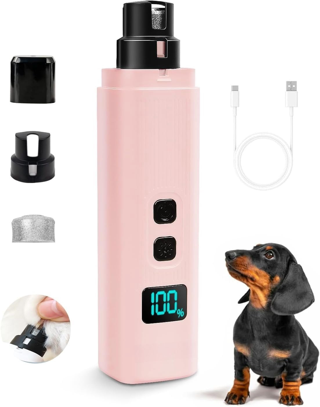 with 2 Level Lights, 2 Speed Quiet and Low Vibration - Pet for Small ...