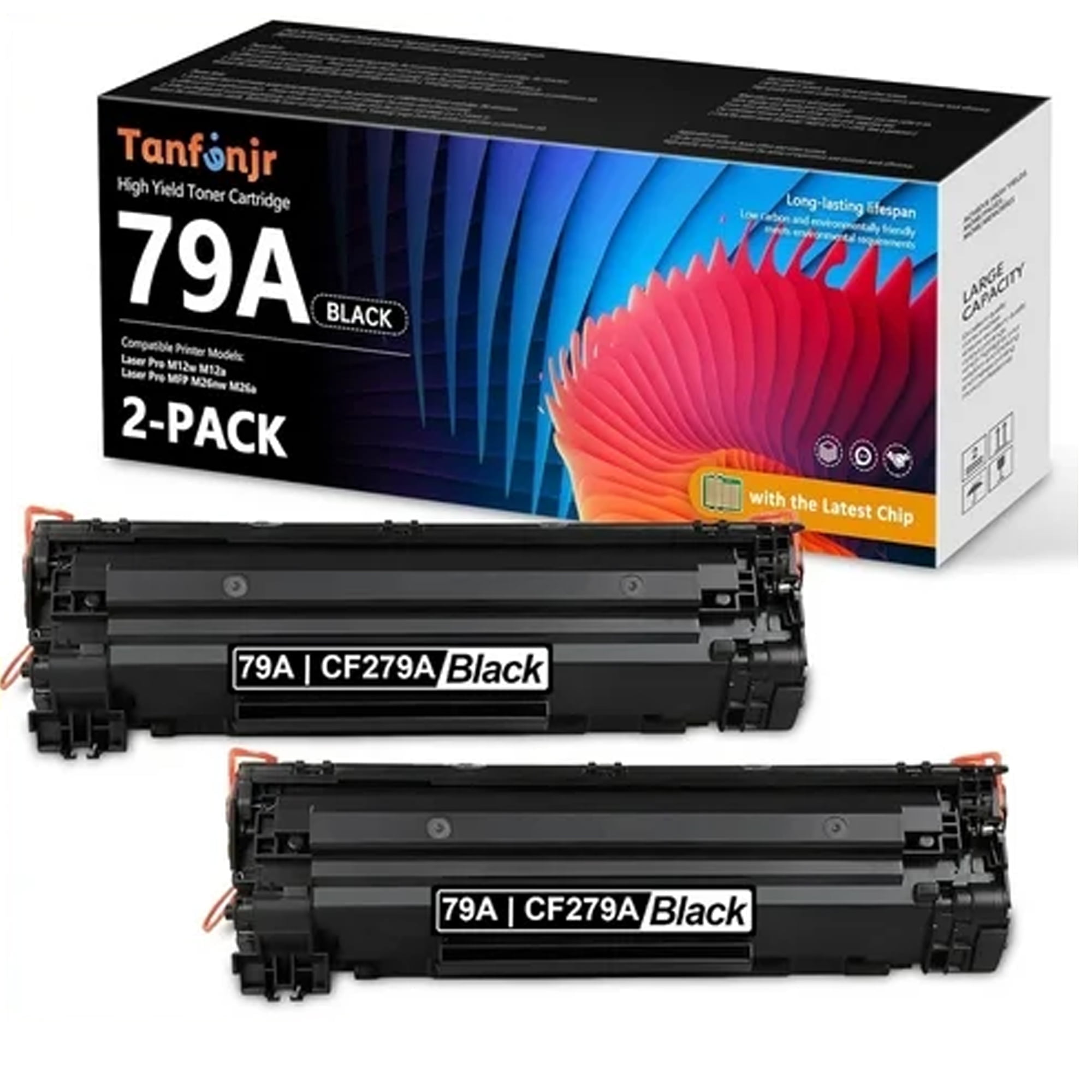 (with Chip) 79A CF279A Toner- 2 Pack 79A Toner Cartridge Compatible for ...
