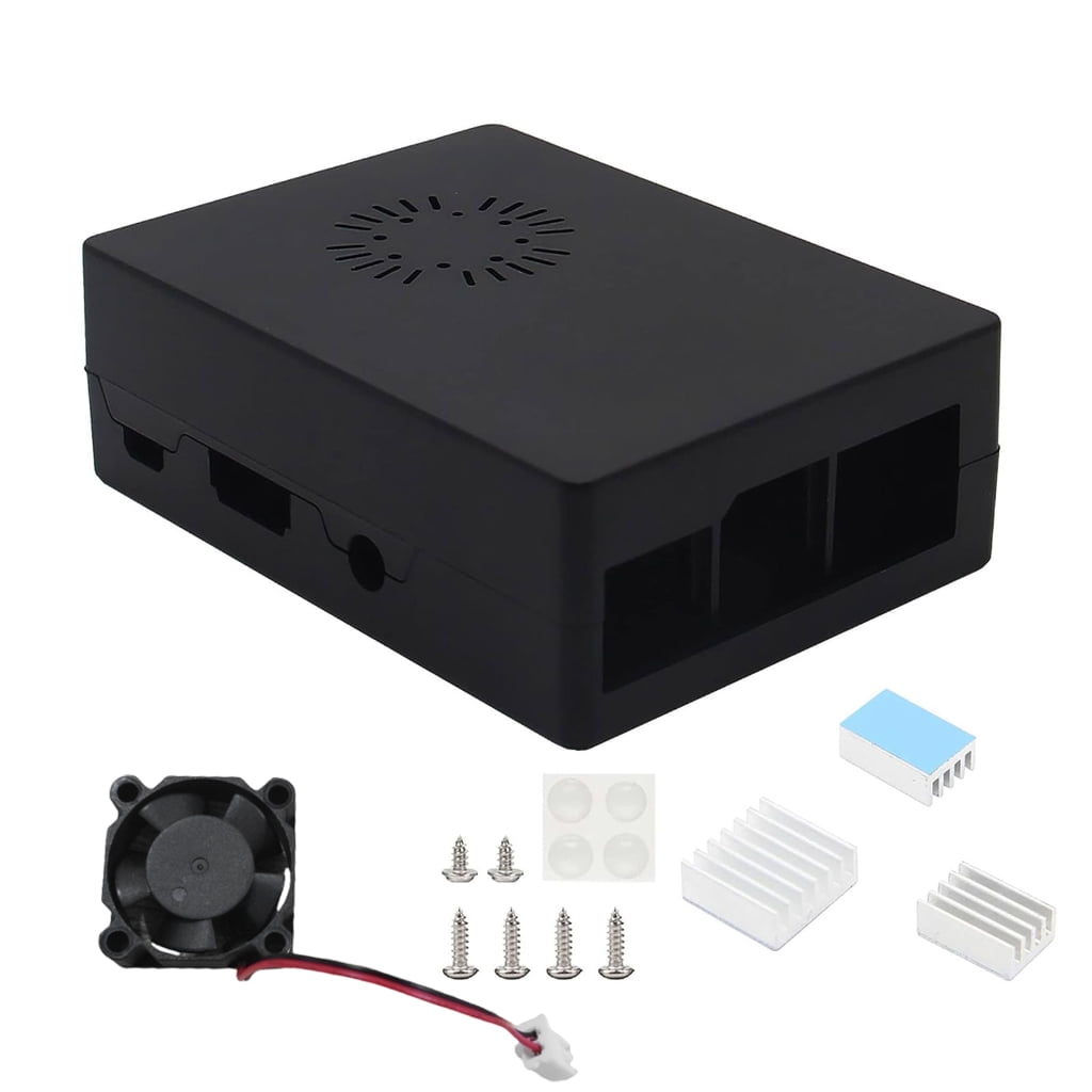 with Cooling Fan Case Enclosure forRaspberryPi 3B 3B Plus Computer ...