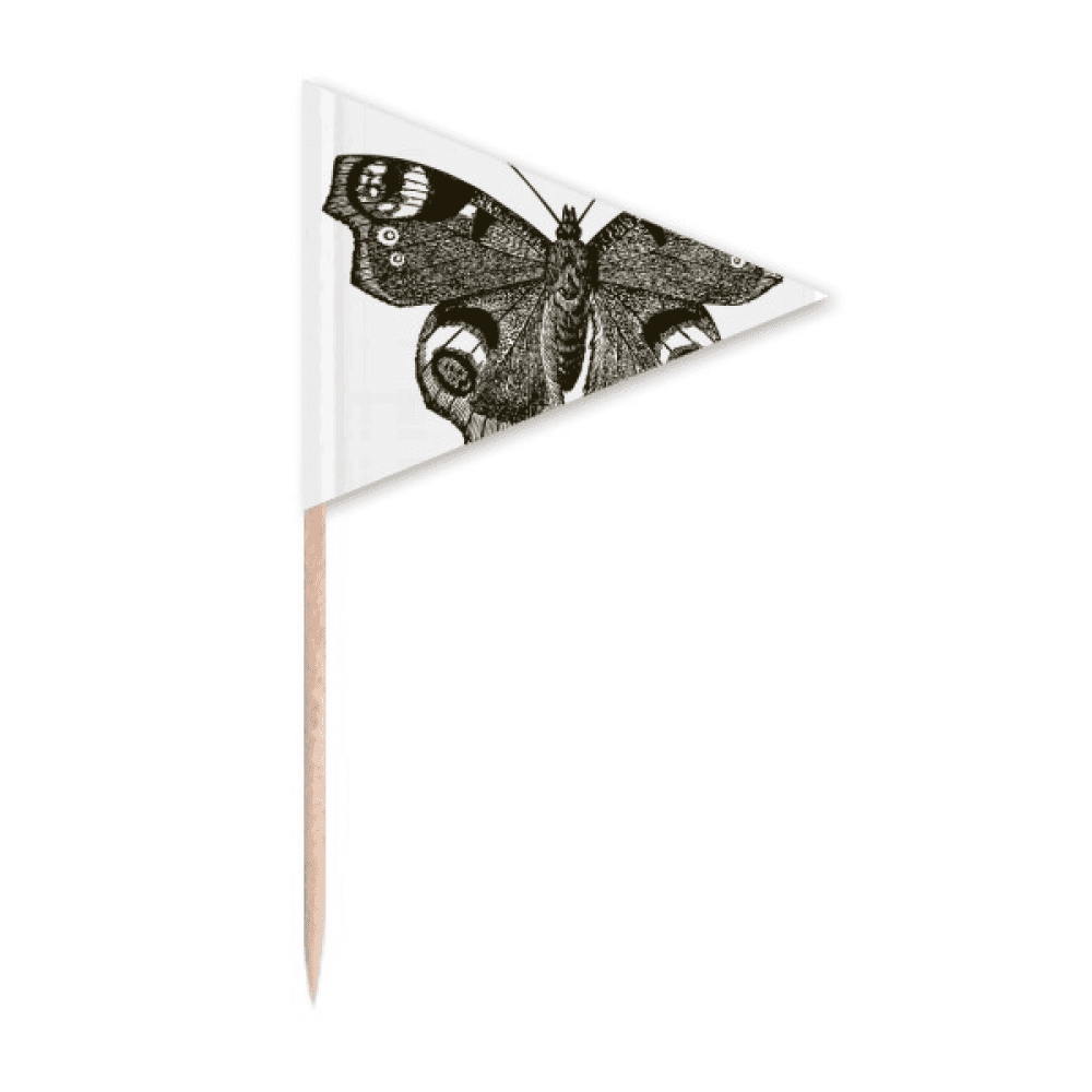 with Dark Wing Dark Colour Toothpick Triangle Cupcake Toppers Flag ...