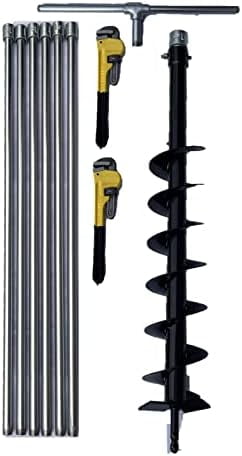 [with Instructions] Hole Well Digging Tool kit Length 3.15inch Auger ...
