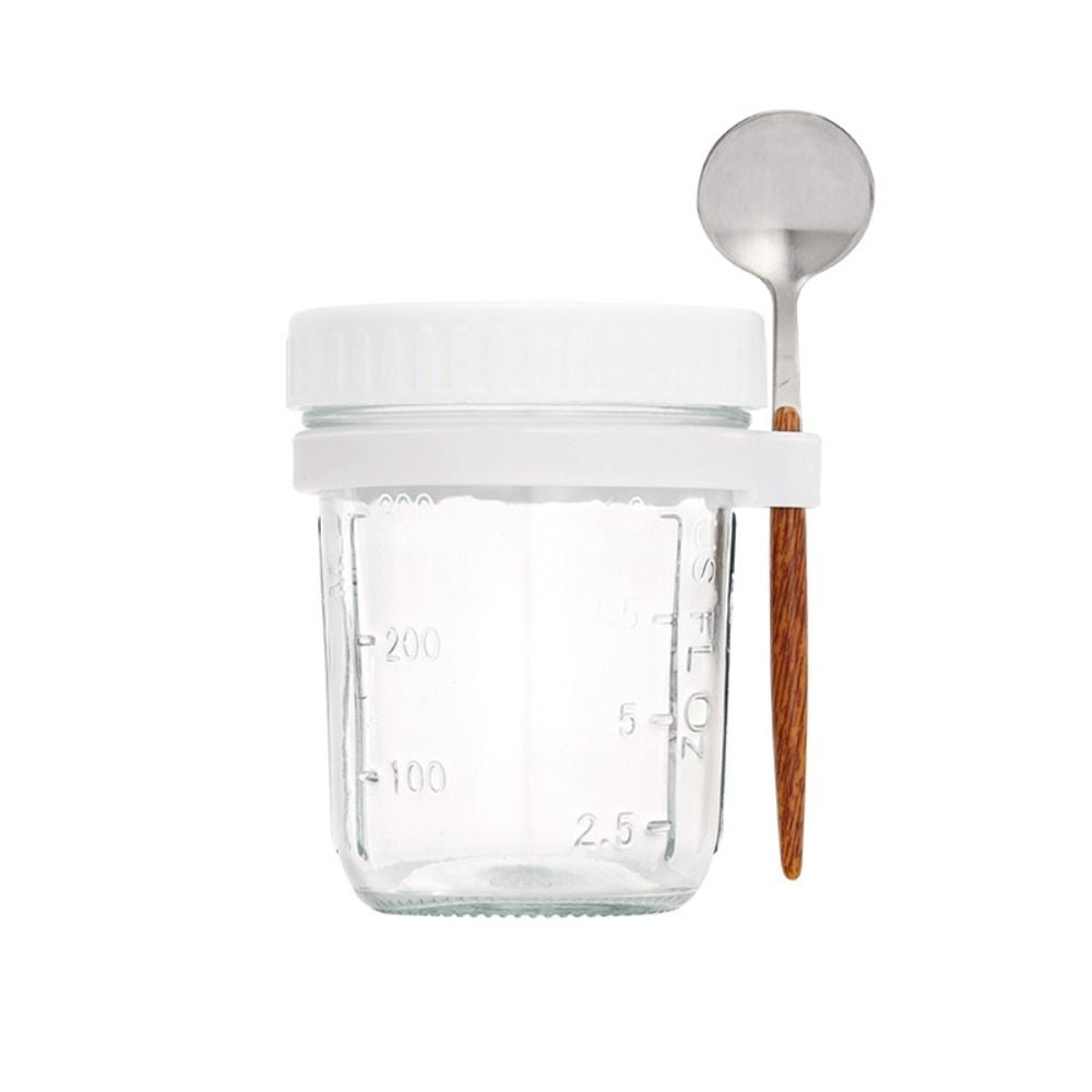 with Lids Overnight Oats Cup Measurement Marks Large Capacity Heat ...