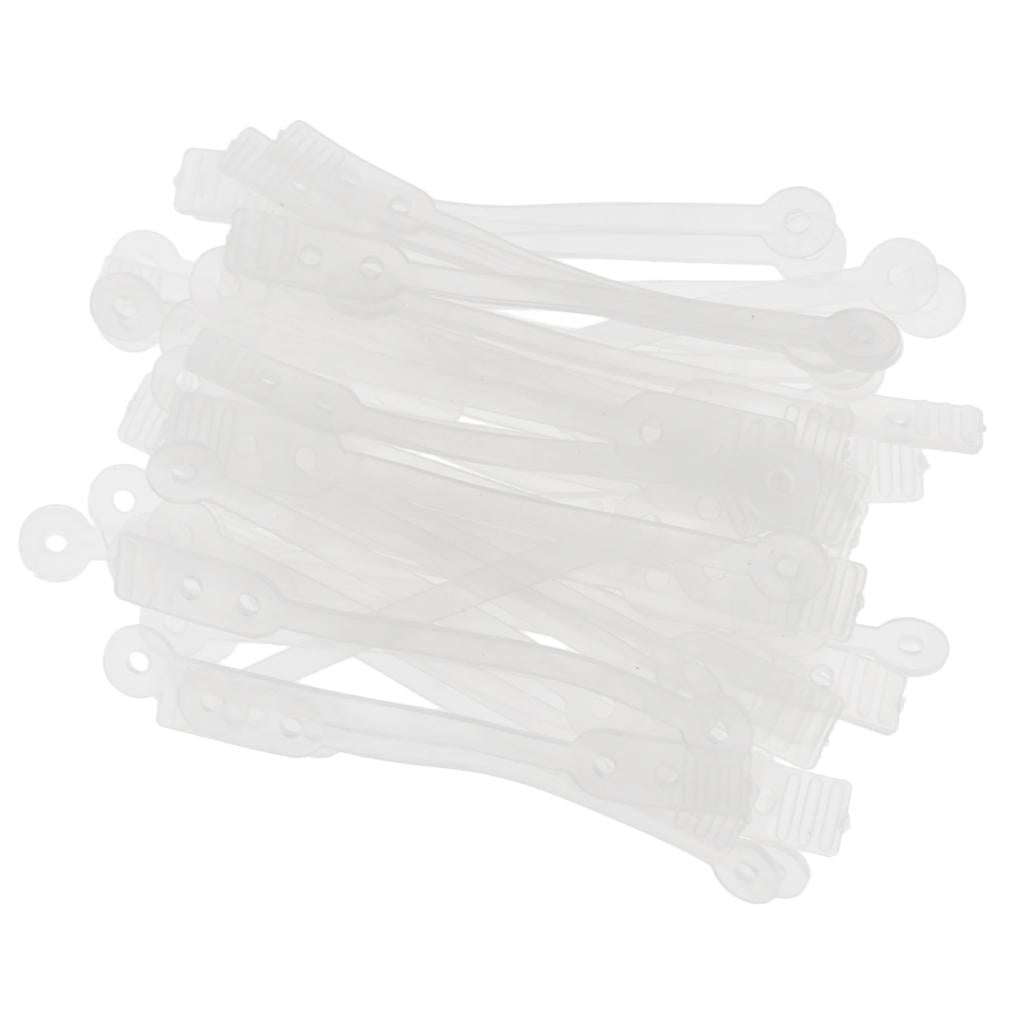 with Rubber Band, 50Pcs Salon Standard Rods Heat Perm ing Hair Clip ers ...