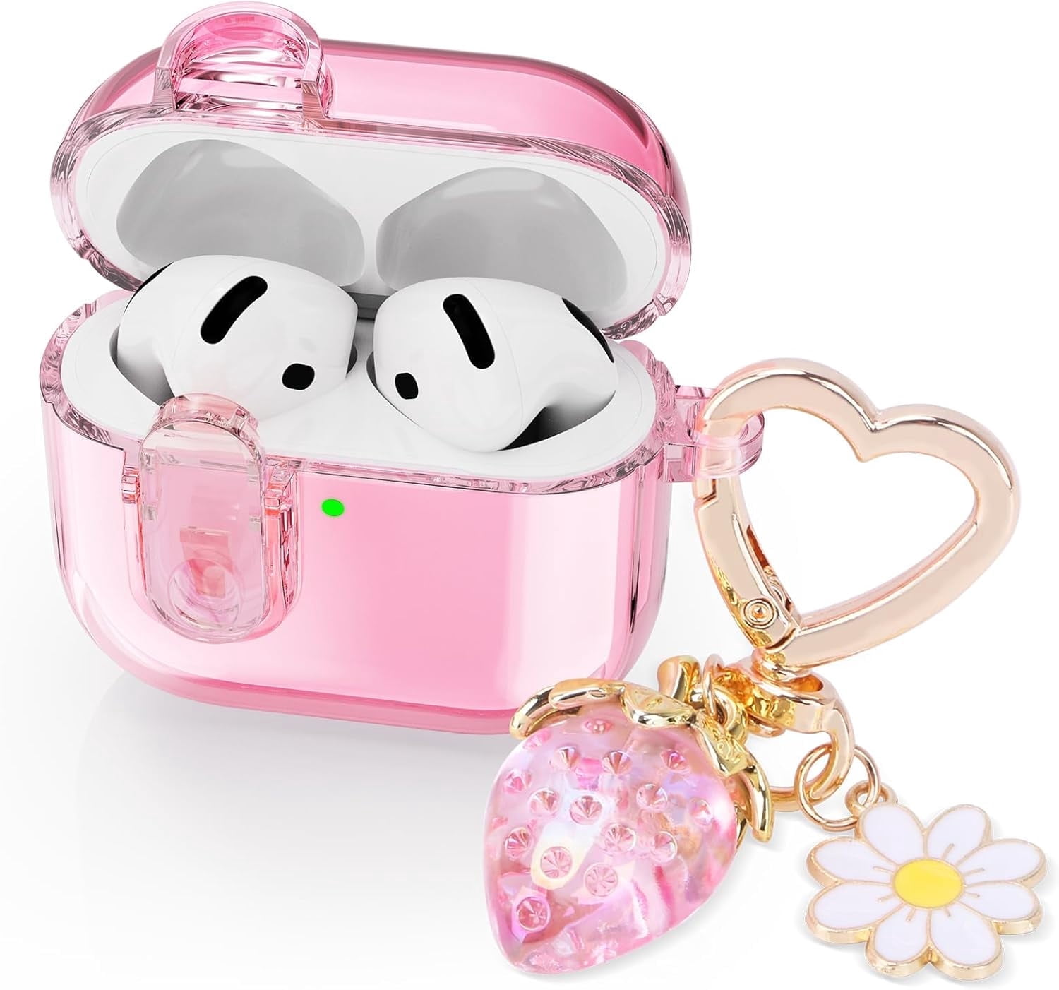 (with Safety Lock) Clear Case Compatible with Airpods 4 Cases 2024 ...
