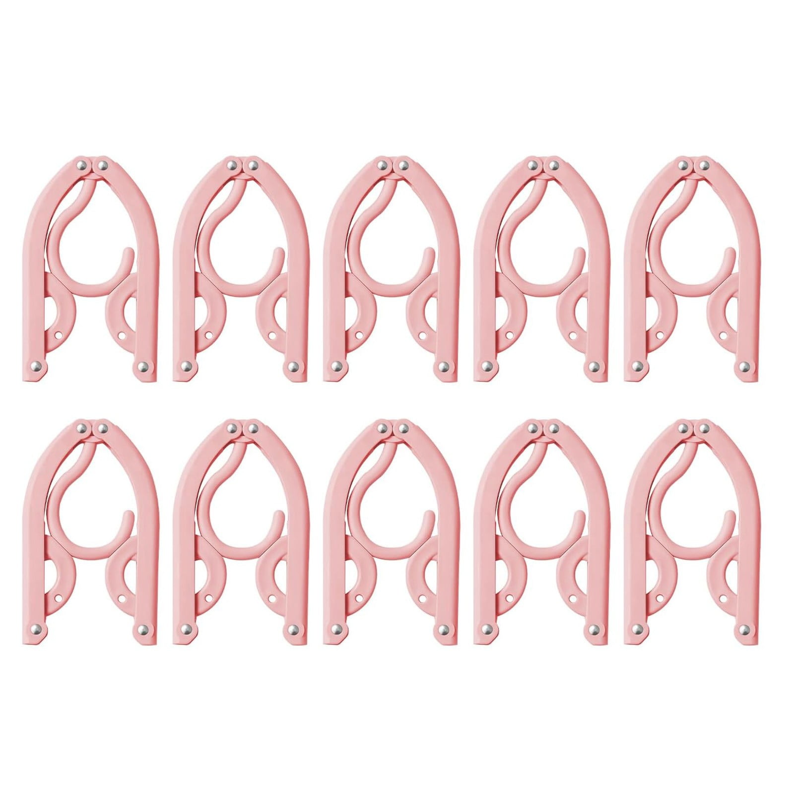 witspace 10 Pcs Travel Foldable Hangers - Portable Plastic Hanger ...
