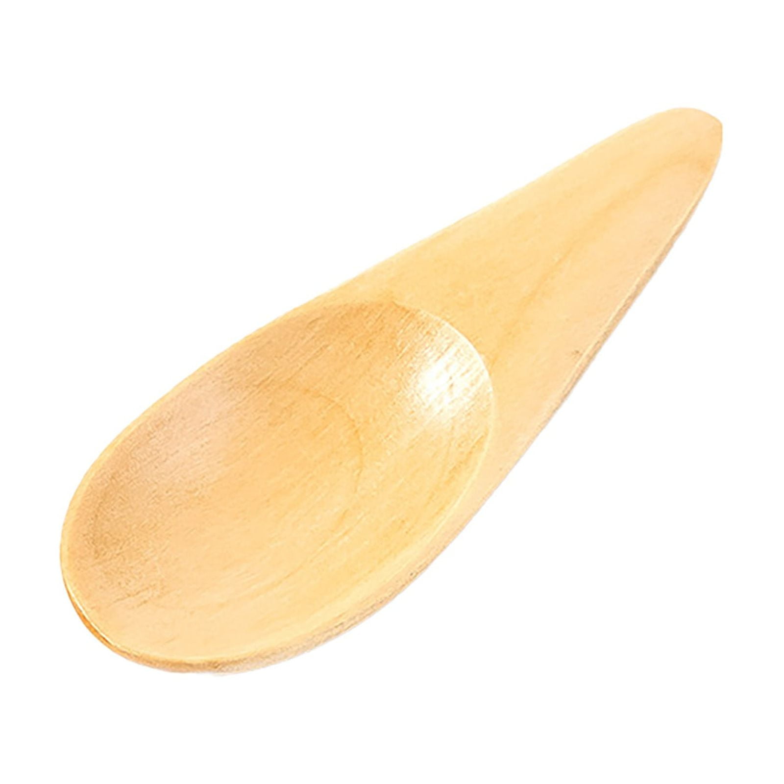 witspace 2 Pcs Mini Bamboo Wooden Spoon, Short Handle Salt Spoon ...