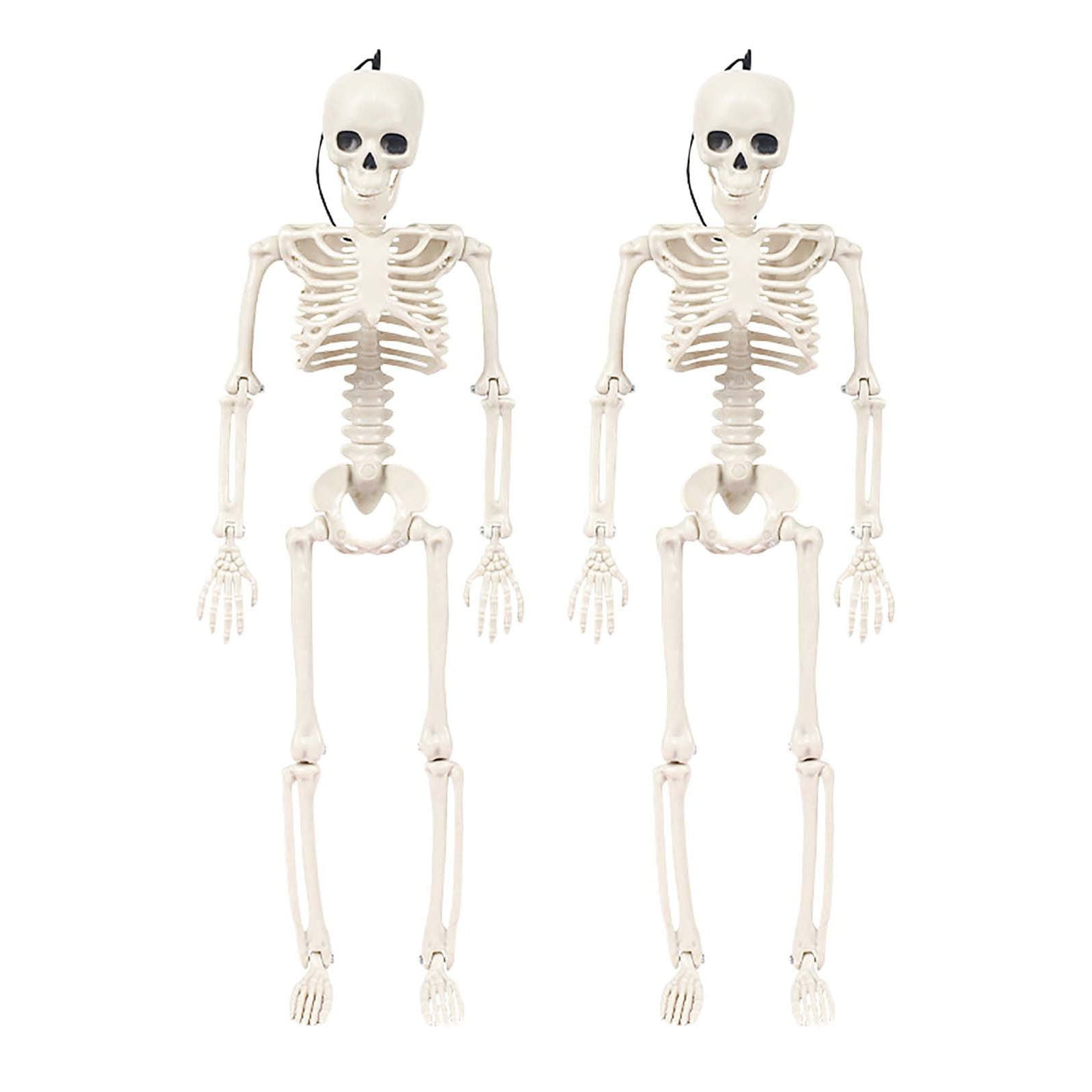 witspace 2Pcs Halloween Skeleton Decorations, 16 Inch Full Body Mini ...