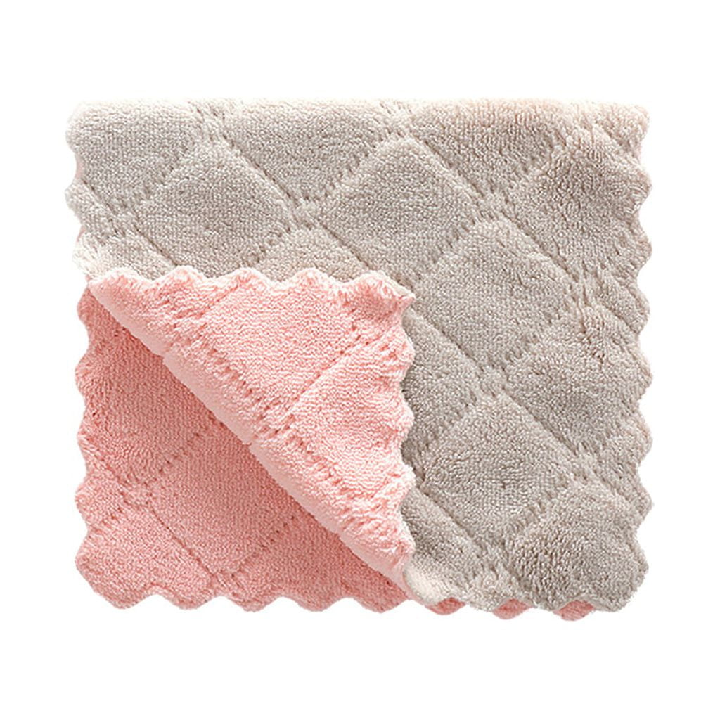 witspace 5 Pack Kitchen Cloths Dish Towels, Microfiber Cleaning Cloth ...