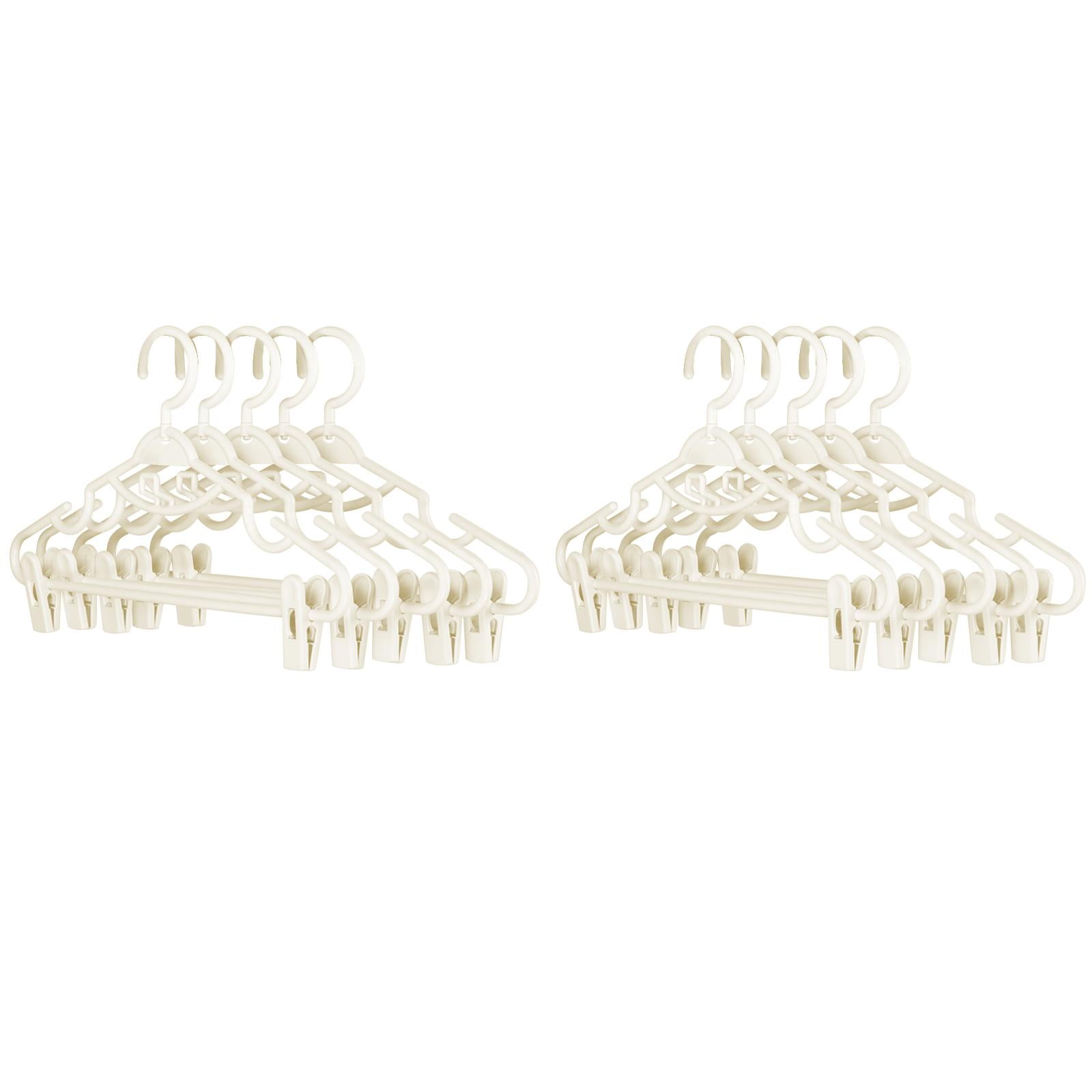 witspace 5 Pcs Household Clothes Hanger with Clip Hanging Skirt Clip ...