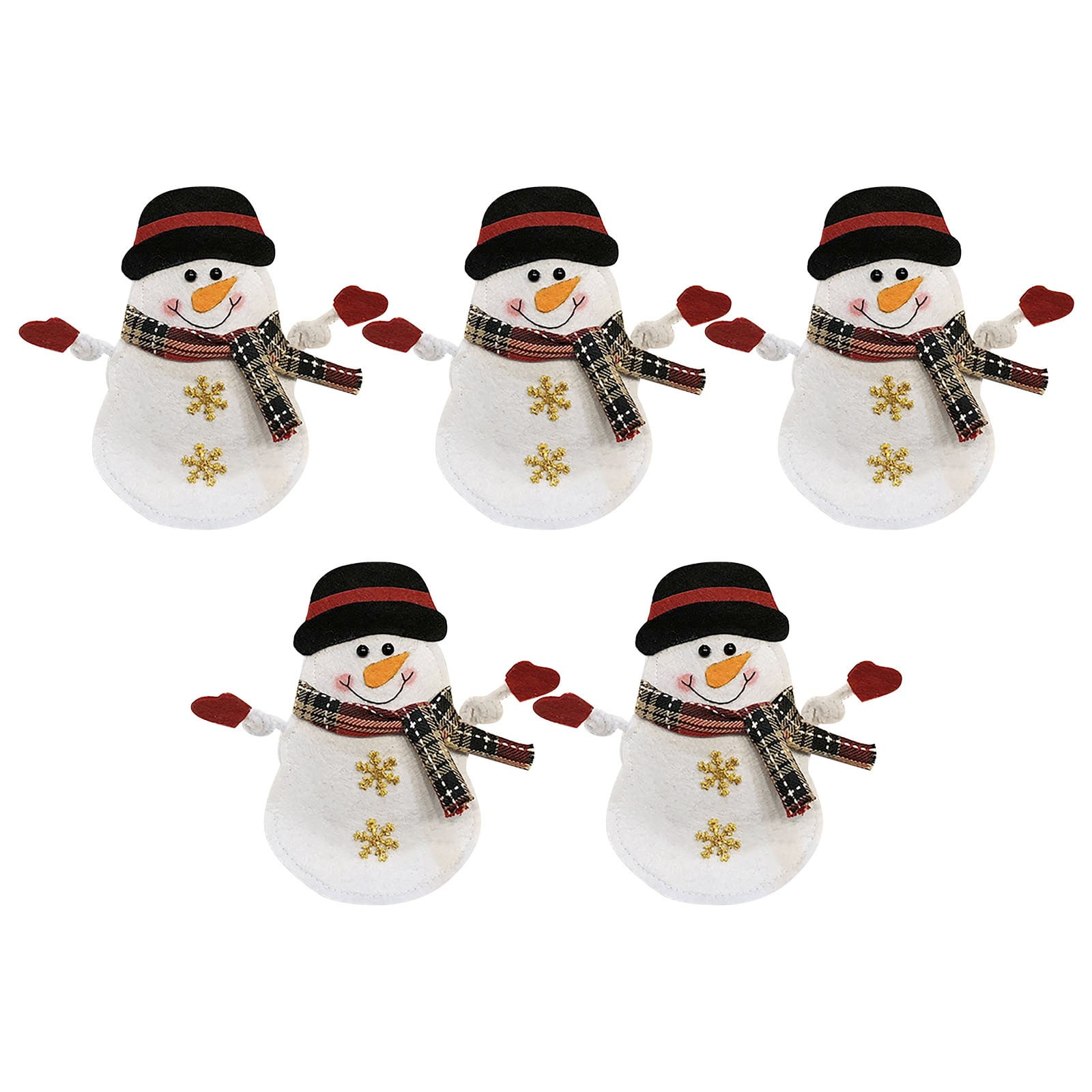 witspace 5 Pieces Snowman Centerpieces Winter Theme Table Decorations ...
