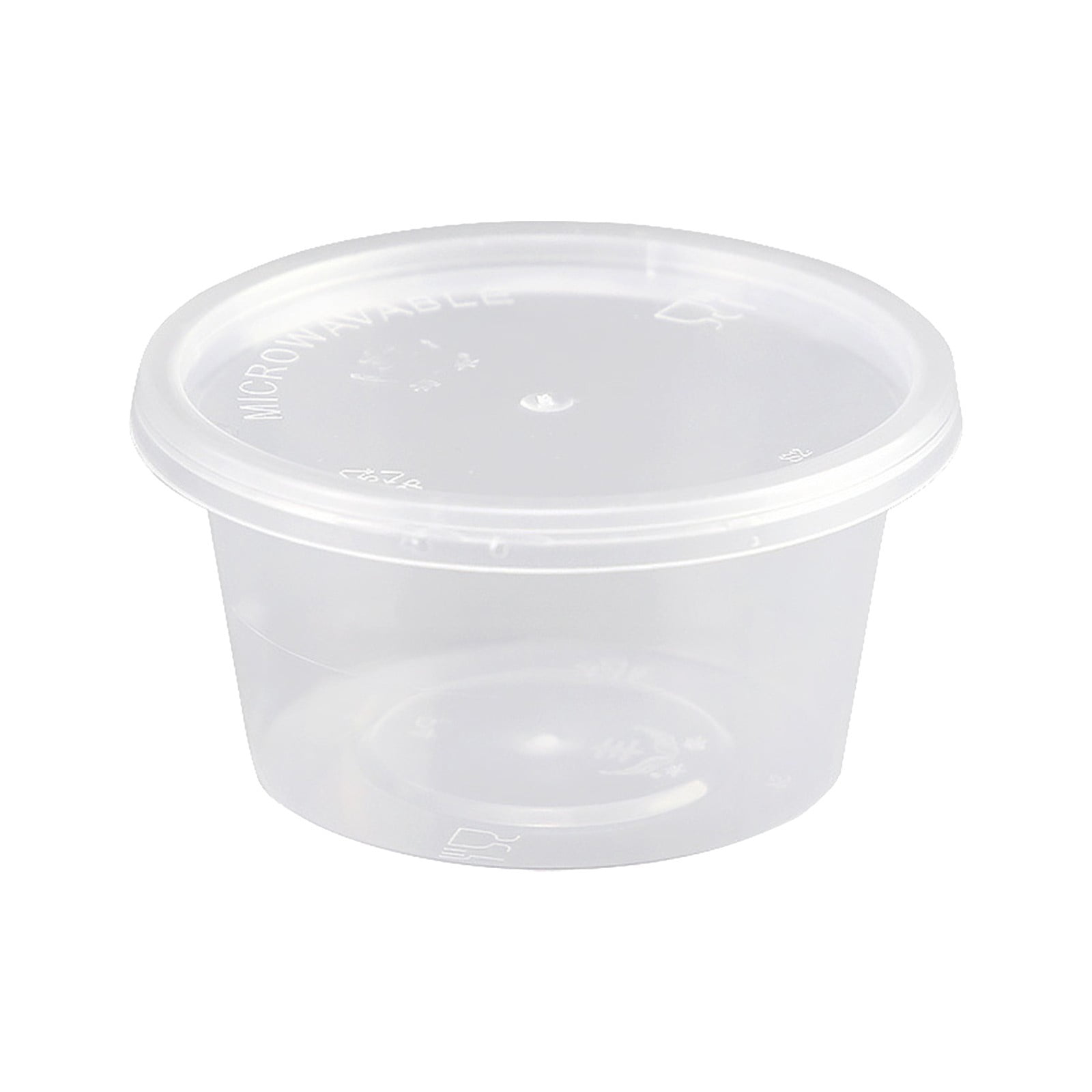 witspace [50 Sets - 100 ml ] Small Plastic Containers with Lids ...