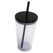 Casewin 16Oz Clear Insulated Tumblers, Double Wall Plastic Cups with ...
