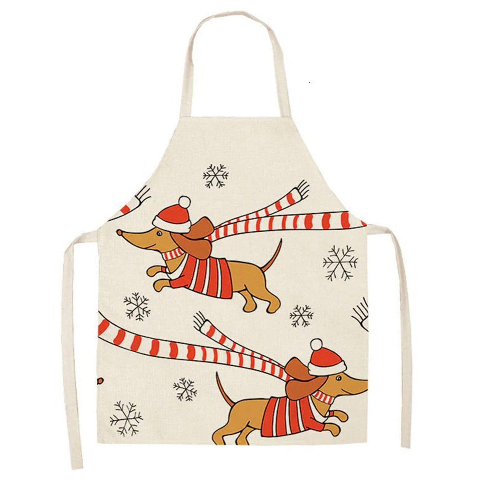 witspace Adult Cotton and Linen Apron, Animal Series Printed Aprons ...