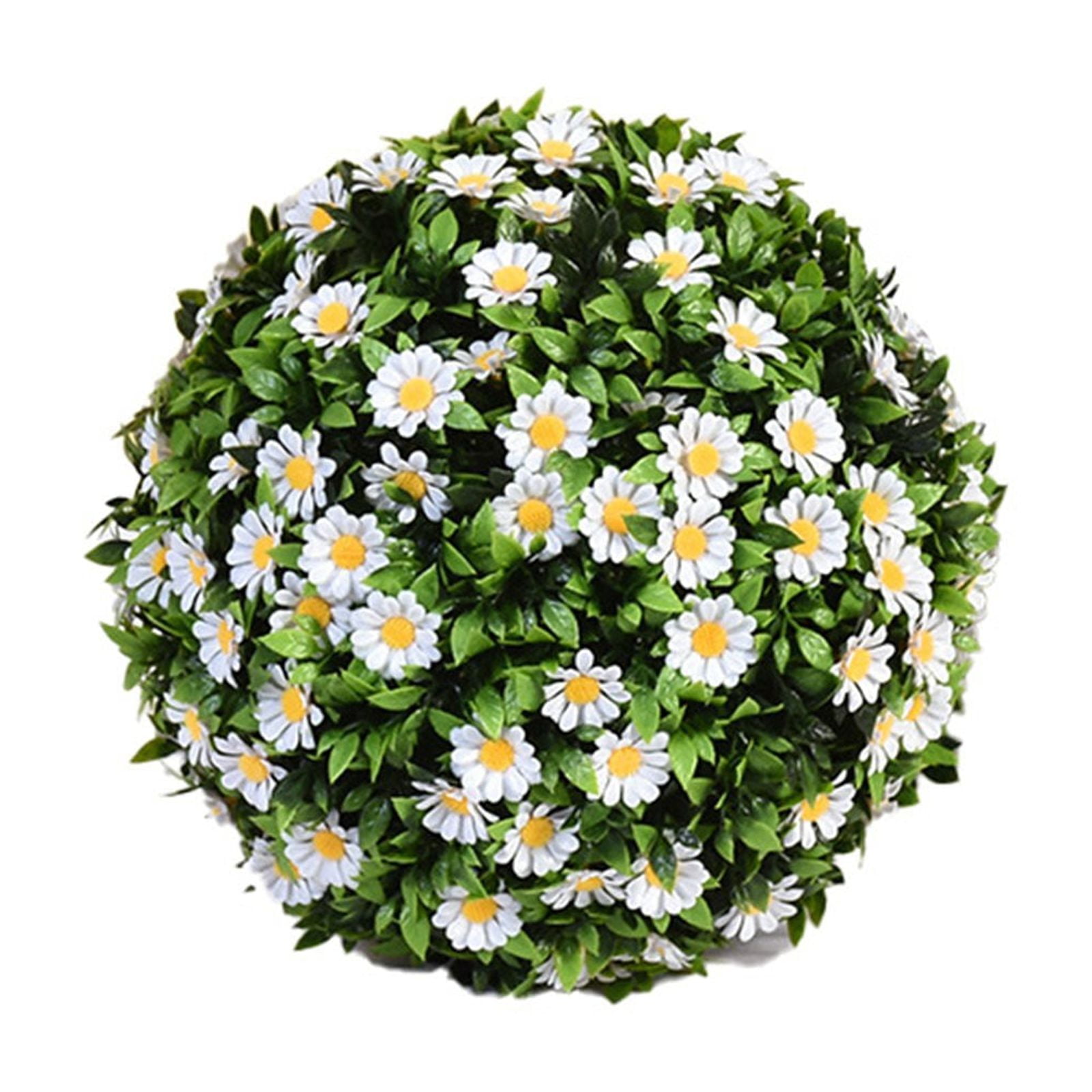 witspace Artificial Topiary Ball with Flowers Hanging Topiary Ball for ...