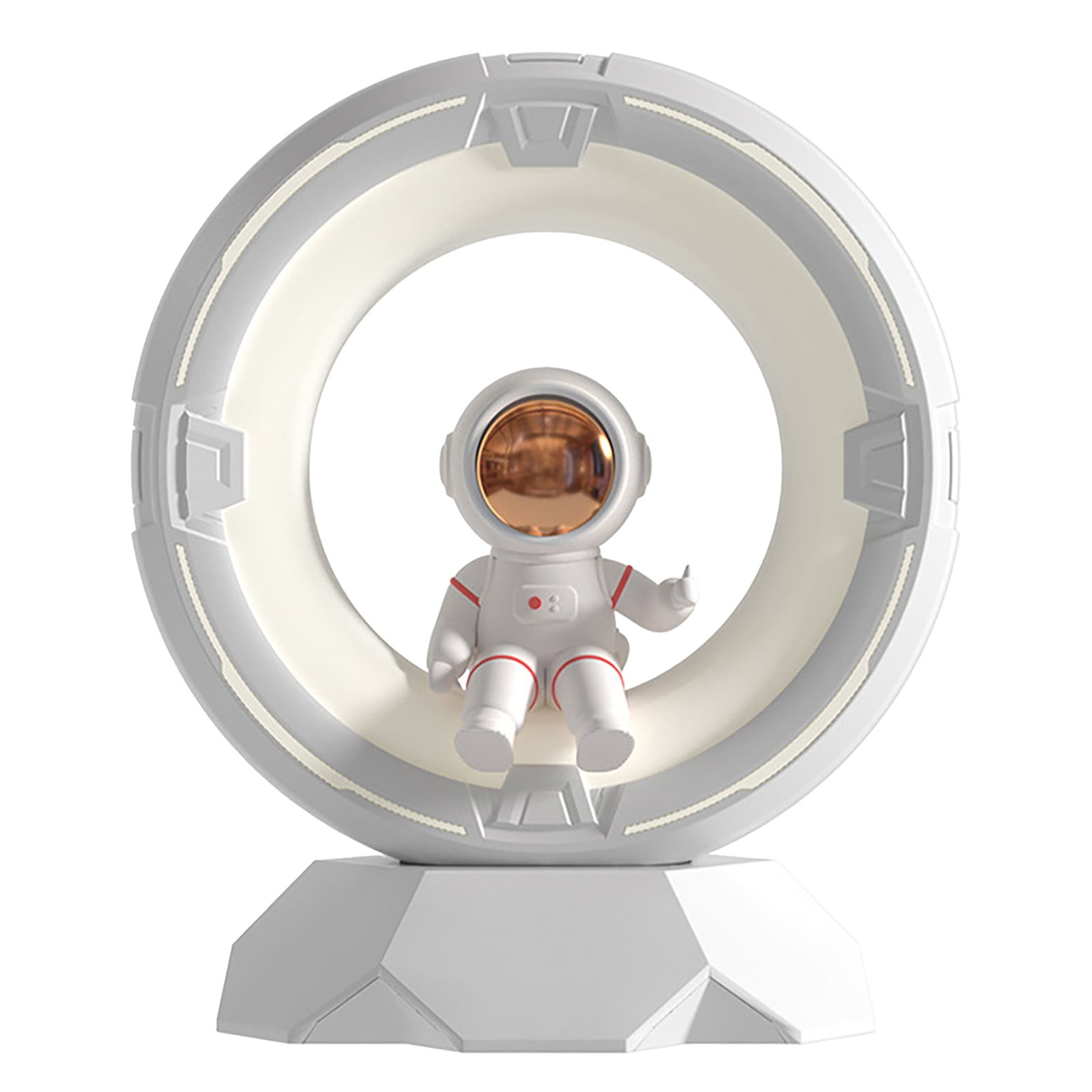 witspace Astronaut Space Themed Squishy Night Light, Warm LED Light ...