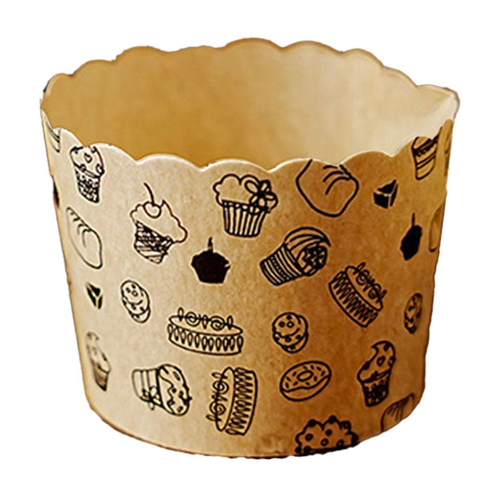 witspace Baking Cups, 50 PCS Paper Cupcake Liners Muffin Liner, Brown ...