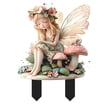 Tiitstoy 3Pcs Garden Fairies Statue, Resin Swing Fairies Figurines ...