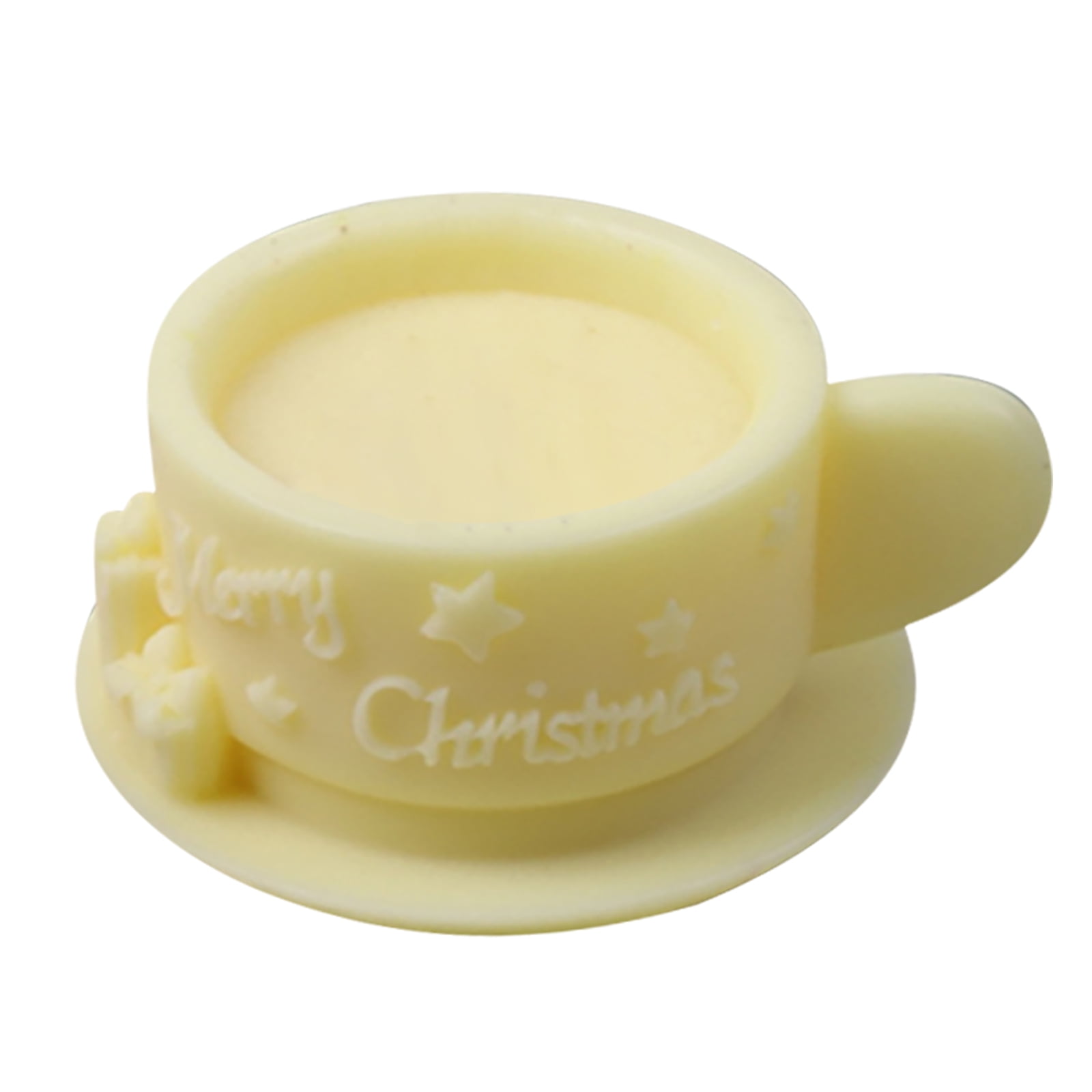 witspace Christmas Milk Tea Cup Shape Candle Mold Silicone Mold for ...