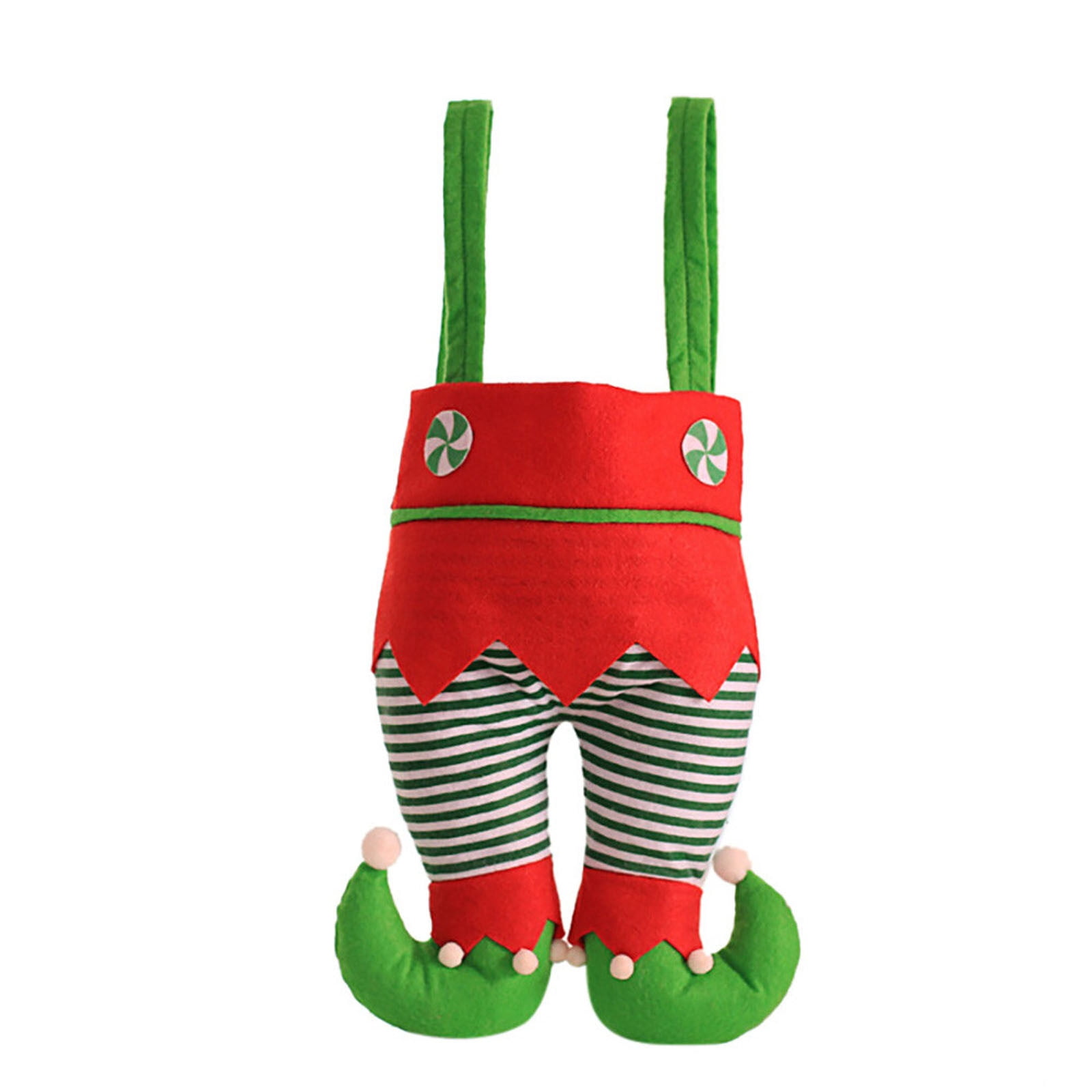 witspace Christmas Santa Pants Treat Bags Elf Boots Candy Bag Red Elf ...