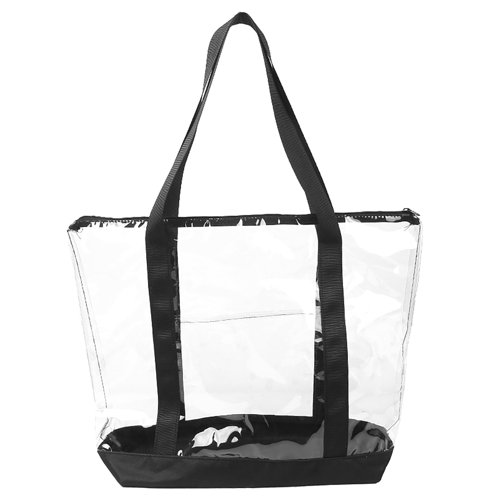 witspace Clear Tote Bags - Large Transparent Tote Bags with Zippers and ...