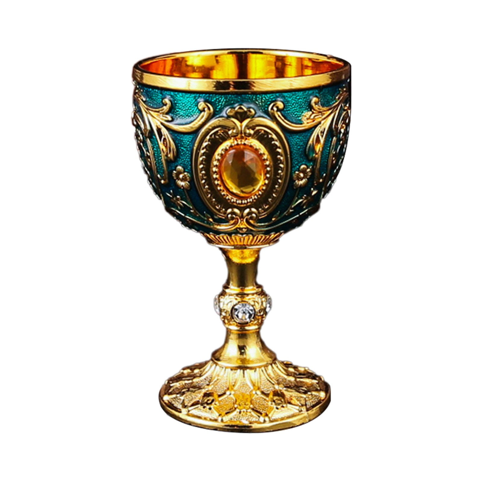 witspace Handmade Goblet Chalice, Vintage Engraving Wine Liqueur Cup ...