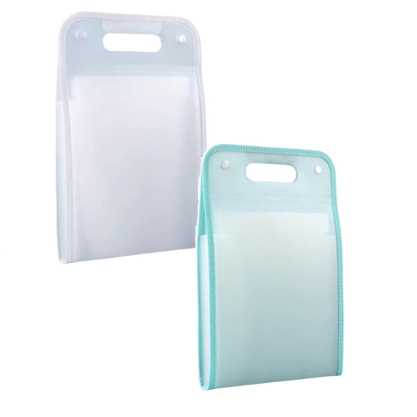 witspace File Folders, Plastic A4 Expandable File Wallet with Snap ...