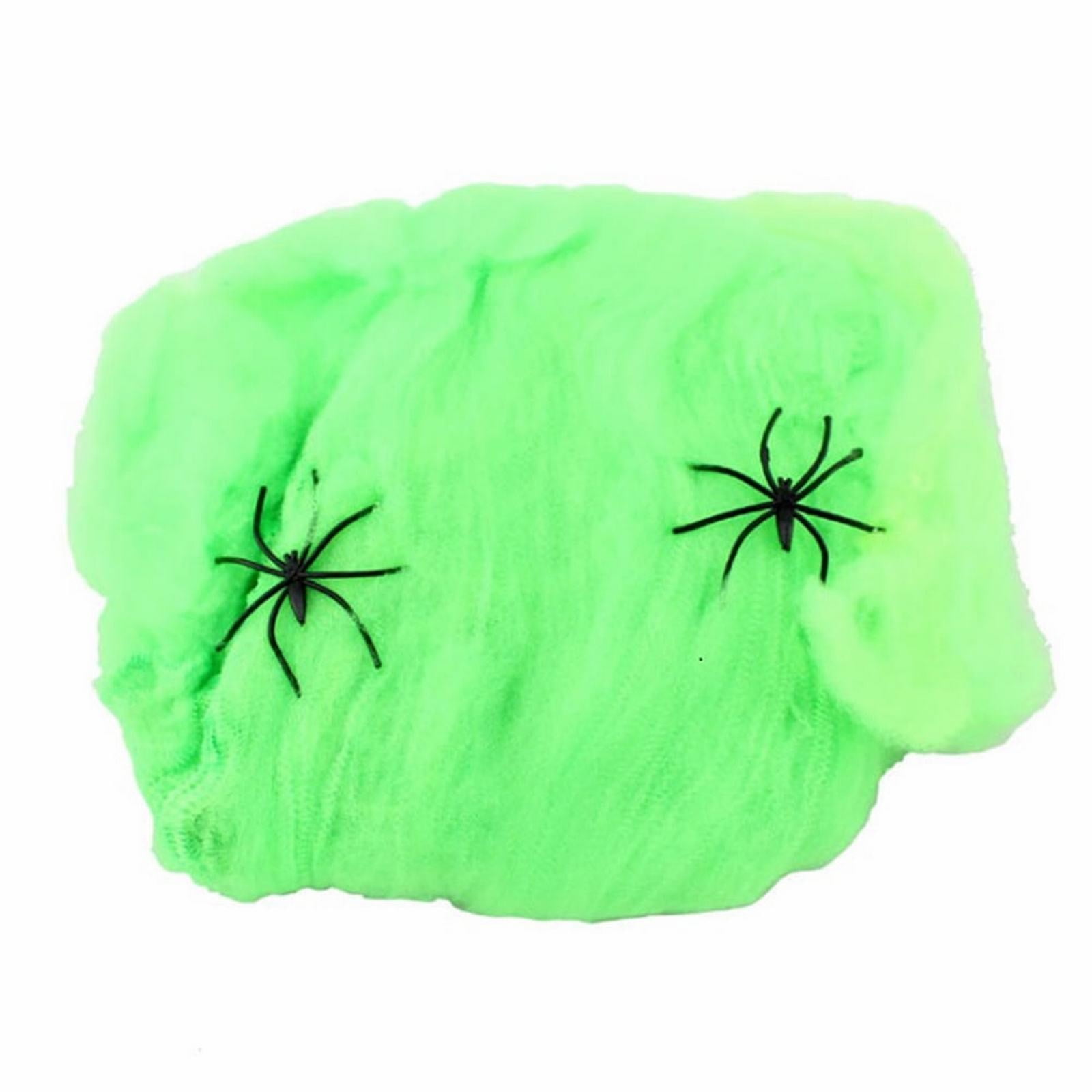 witspace Halloween Creepy Cloth Stretch Spider-Web with Fake Spider ...