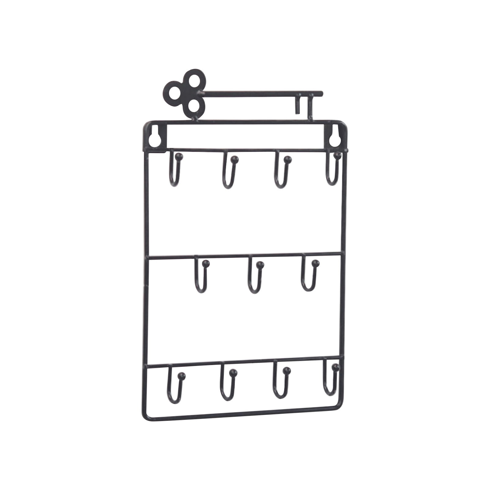 witspace Hanging Jewelry Organizer 3 Layer Metal Wall Mounted Holder ...