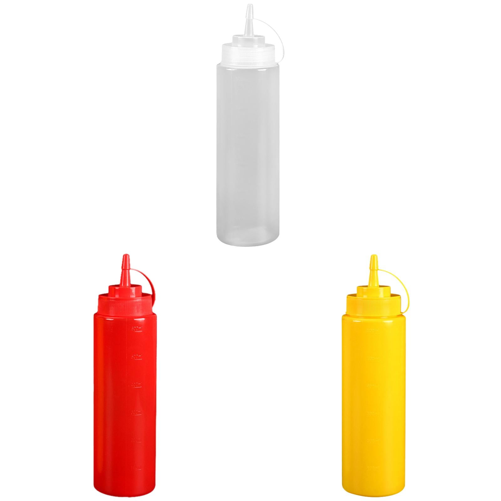 witspace Ketchup Squeeze Bottles - 24 OZ Plastic Condiment Squeeze ...
