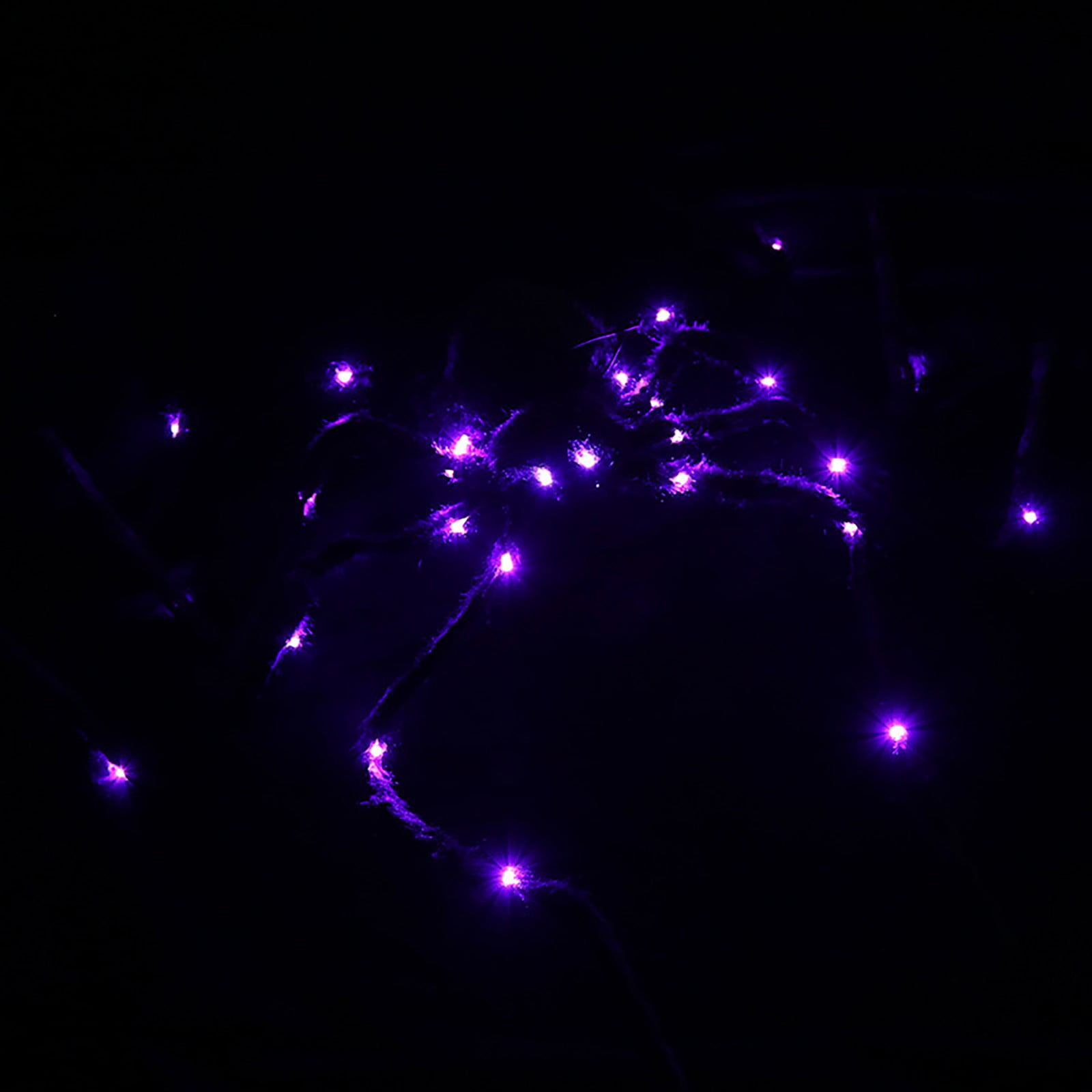 witspace Large Light Up Halloween Spider Decorations, Purple Lights LED ...