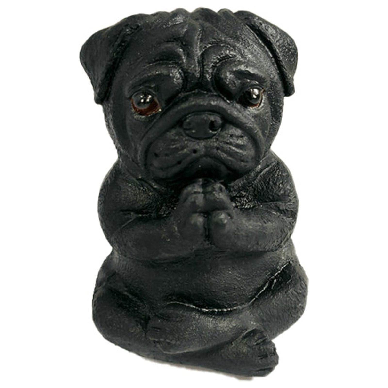 witspace Meditating French Bull Dog Statue, Outdoor Dog Garden Statue ...
