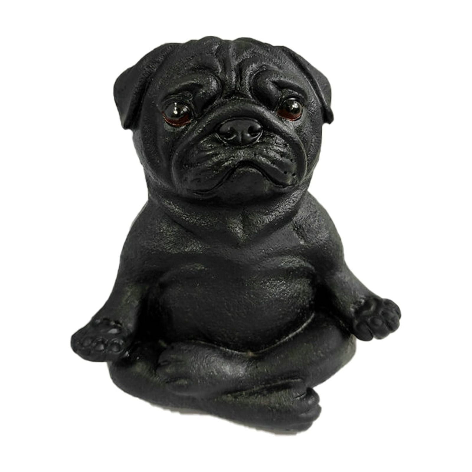 witspace Meditating French Bull Dog Statue, Outdoor Dog Garden Statue ...