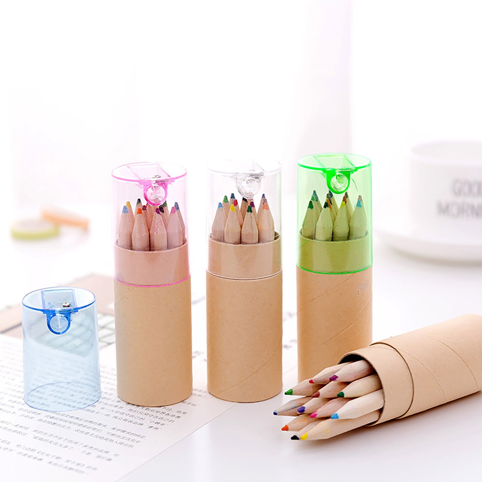 witspace Mini Drawing Colored Pencils for Kids, Portable Color Pencils ...