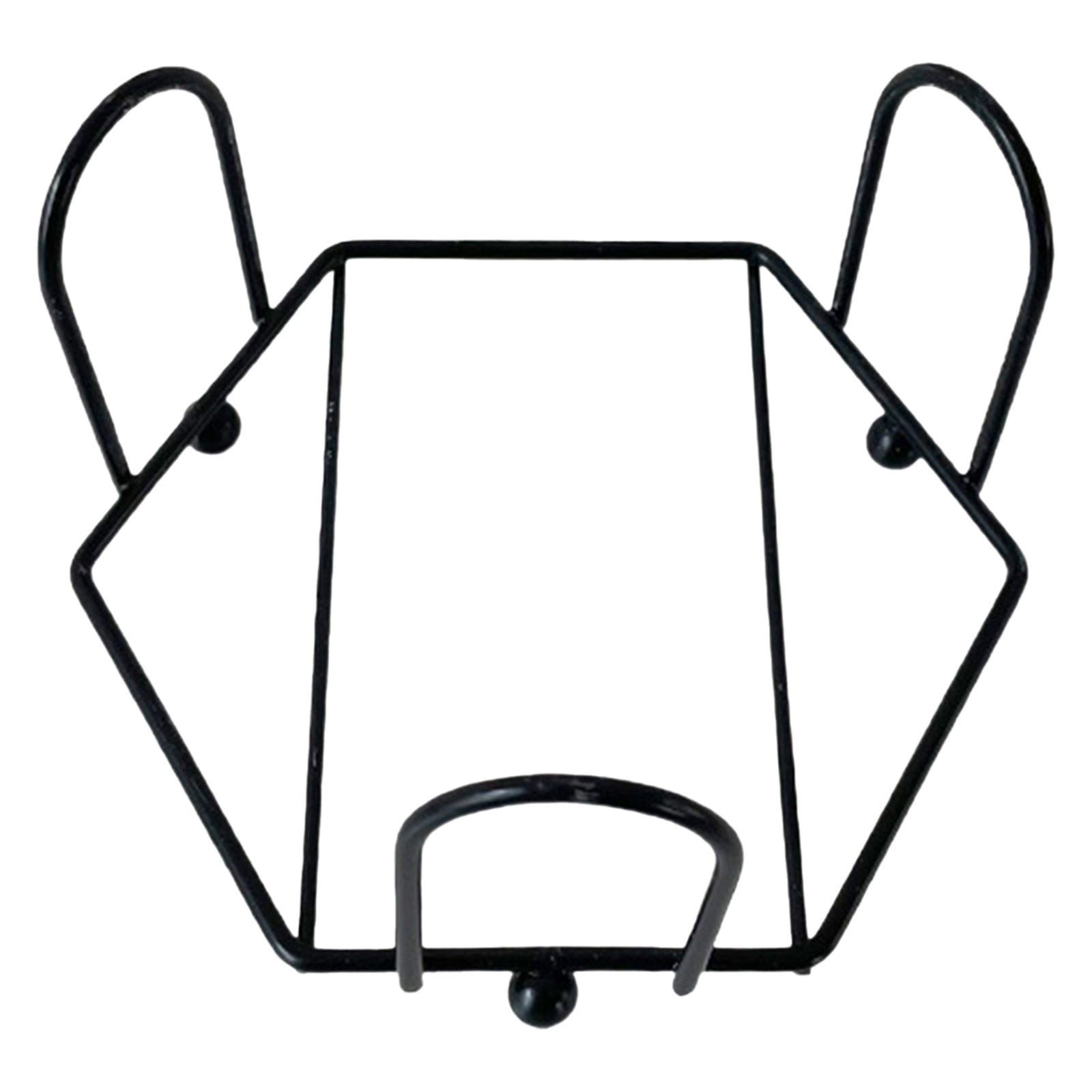 witspace Modern Coaster Holder Hexagon Black Iron Metal Coaster Holder ...