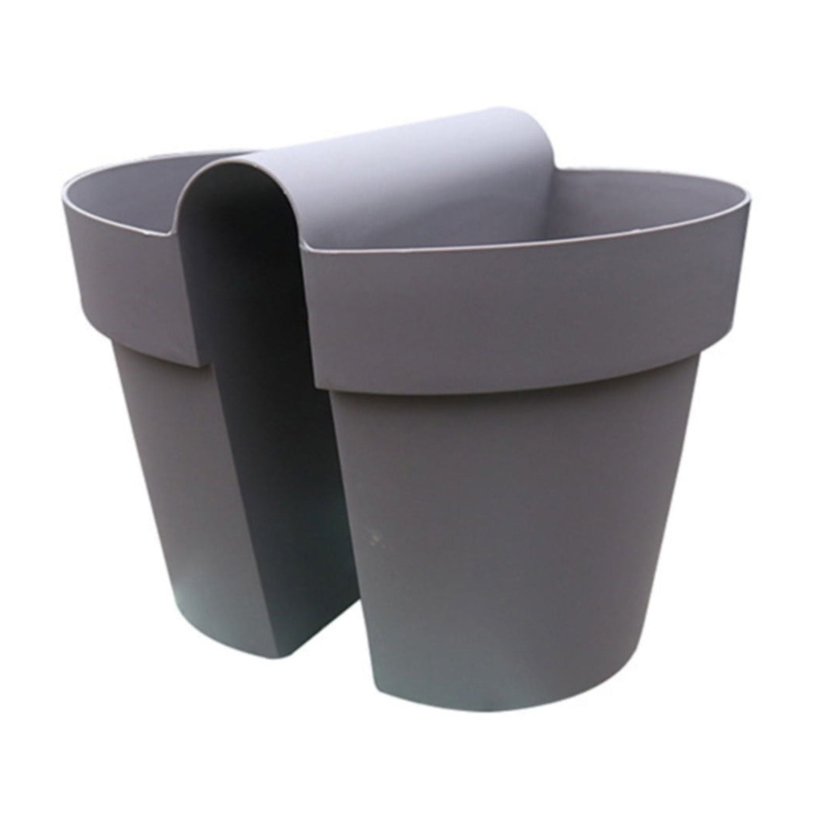 witspace Plant Pots Double Hanging Rail Planter Flower Pot Plant Window ...