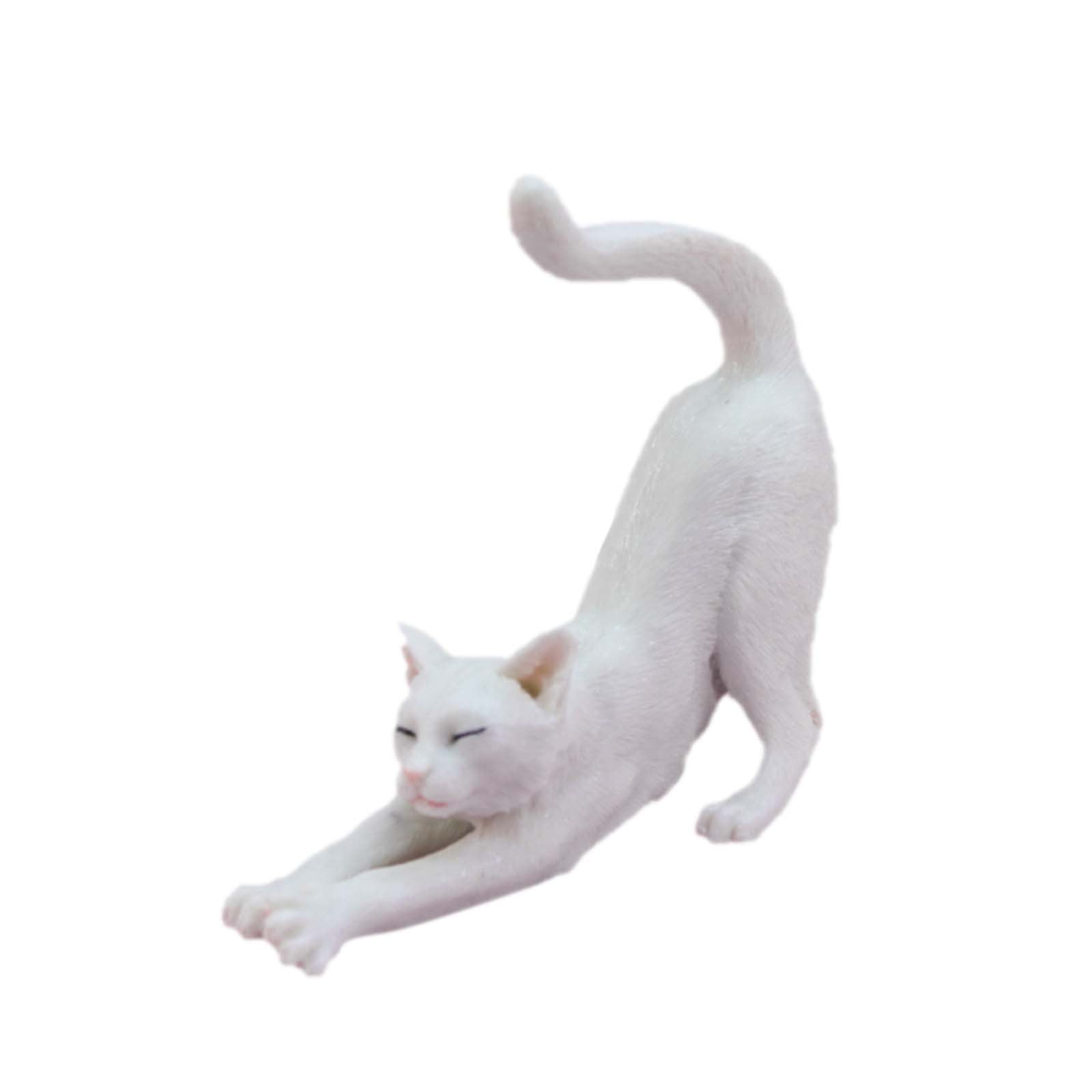 witspace Plant Pots Lovely Cute Cat Resin Flower Pot Micro Landscaping ...