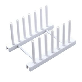 2 Pack Bamboo Dish Rack - Kitchen Organizer, Storage for Plate, Bowl ...