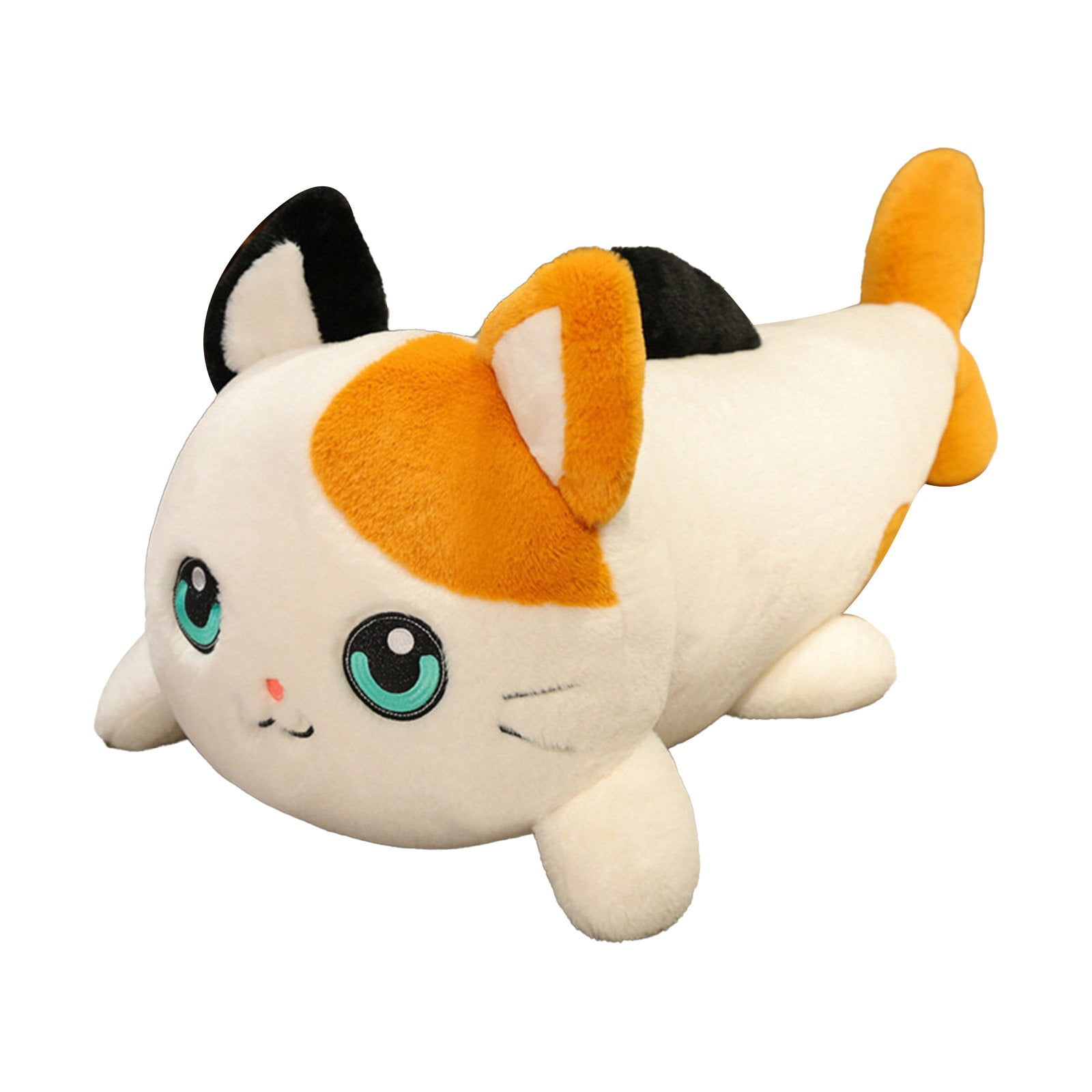 witspace Plush Toys Cute Cat Plush Pillow Long Cartoon Stuffed Animal ...