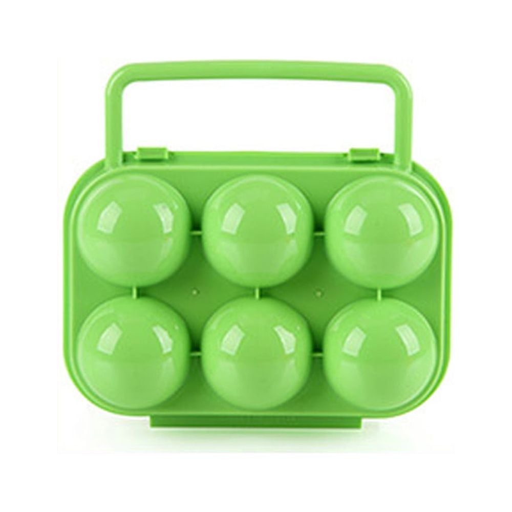 witspace Portable 6 Eggs Plastic Container Holder Folding Egg Storage ...