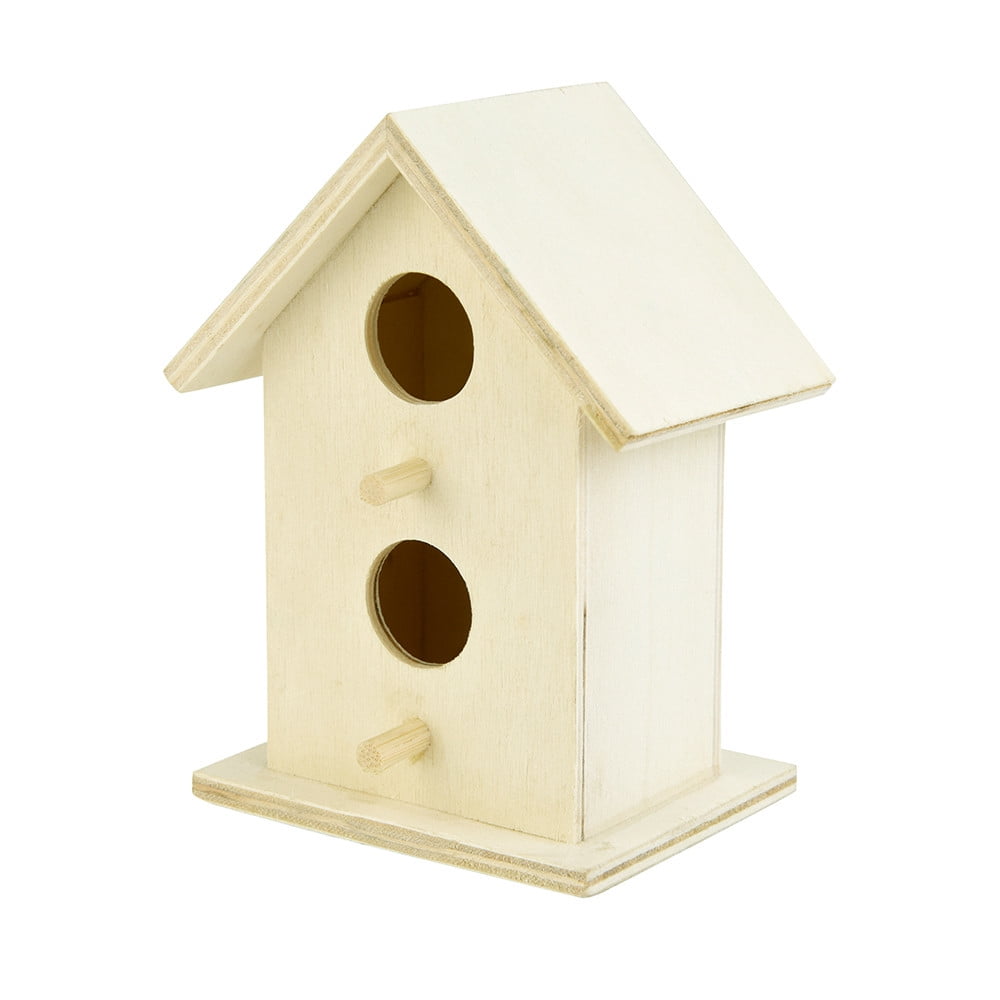 witspace Small Bird House for Outside, Outdoor Wooden Birdhouse with ...