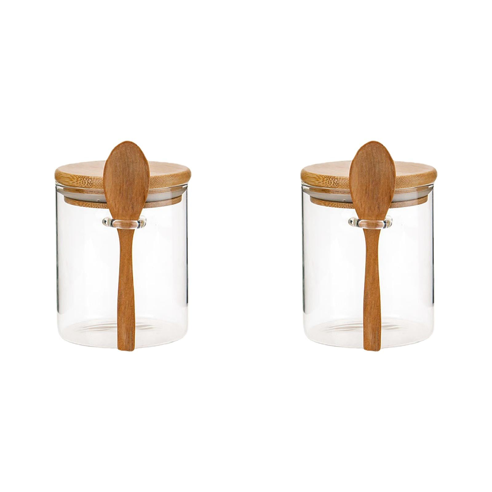 witspace Spice Jars, Overnight Oats Containers with Airtight Lid and ...