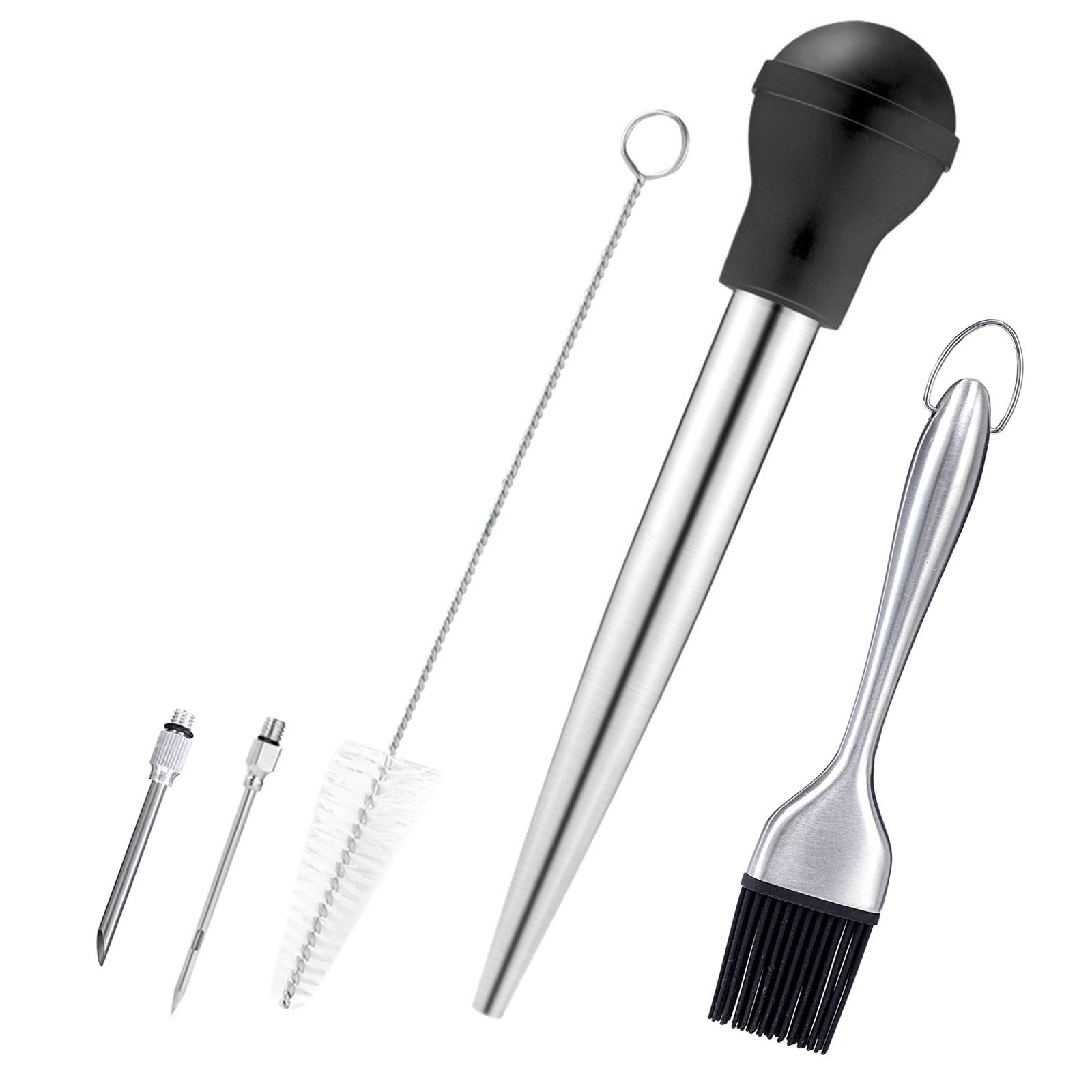 witspace Stainless steel Turkey Baster Syringe for Home Baking and ...