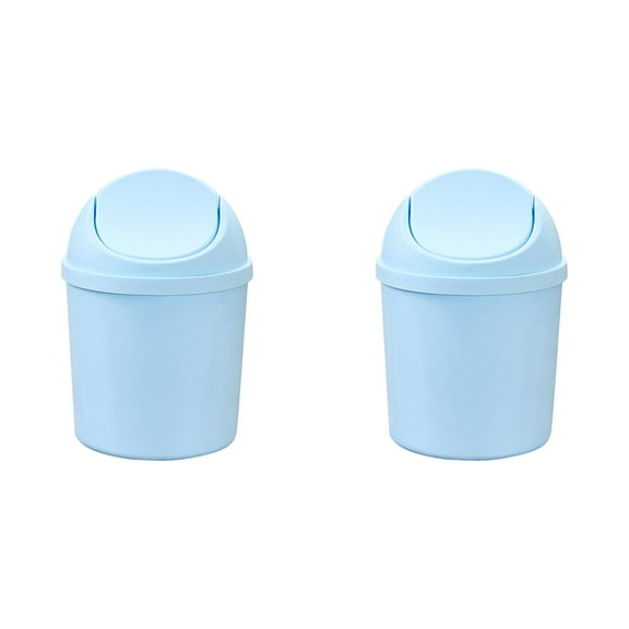 Desktop Trash Can Kadlawus Mini Desktop Trash Can with Lid, Small ...